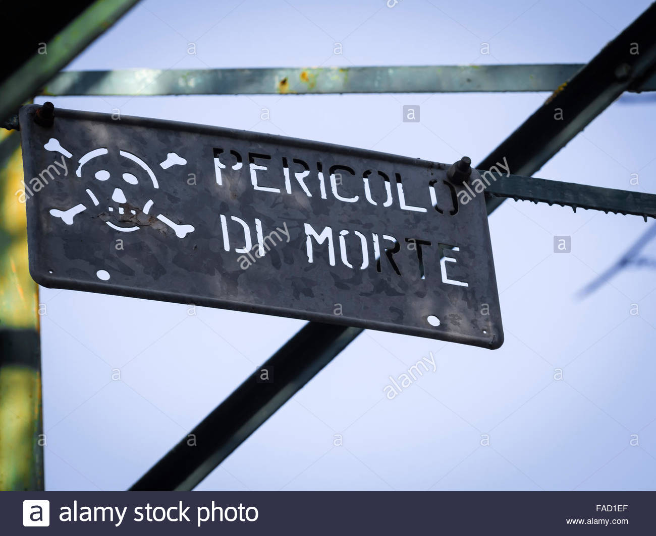 Italian Warning Sign Stock Photos & Italian Warning Sign Stock Images ...