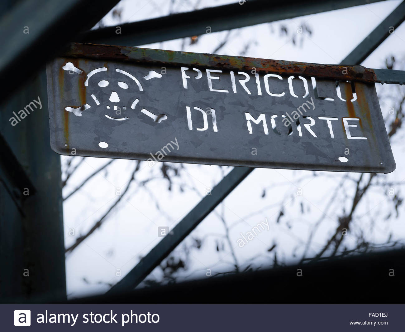 Italian Warning Sign Stock Photos & Italian Warning Sign Stock Images ...