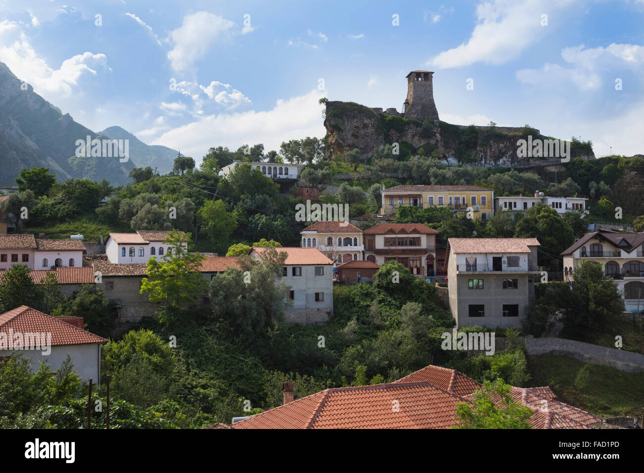 Kruja, Durres County, Albania. Castle of Kruja and Skanderbeg Museum ...