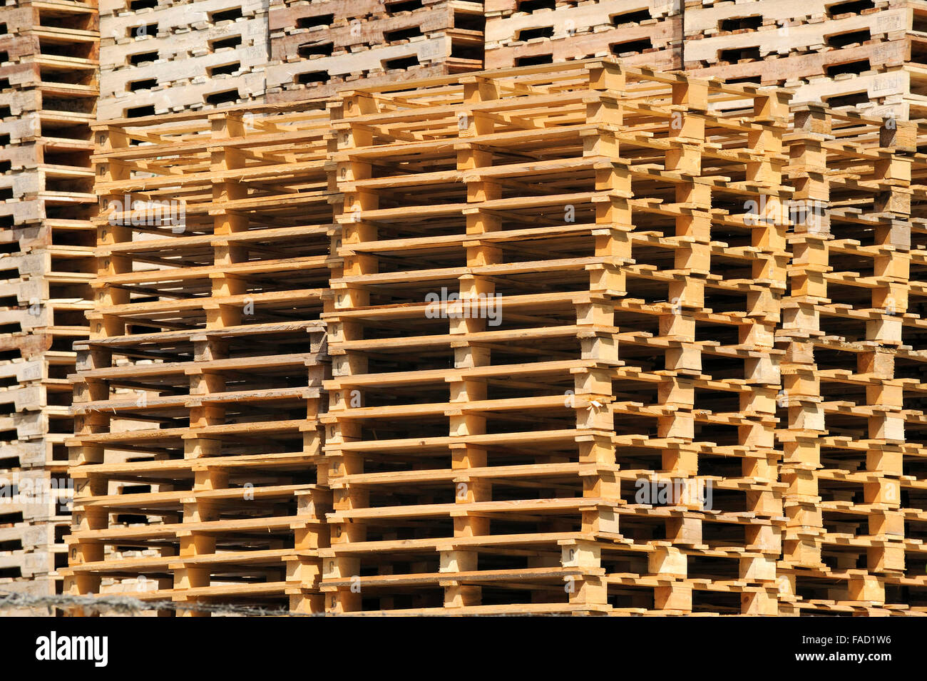Stack Of Pallets High Resolution Stock Photography and Images - Alamy
