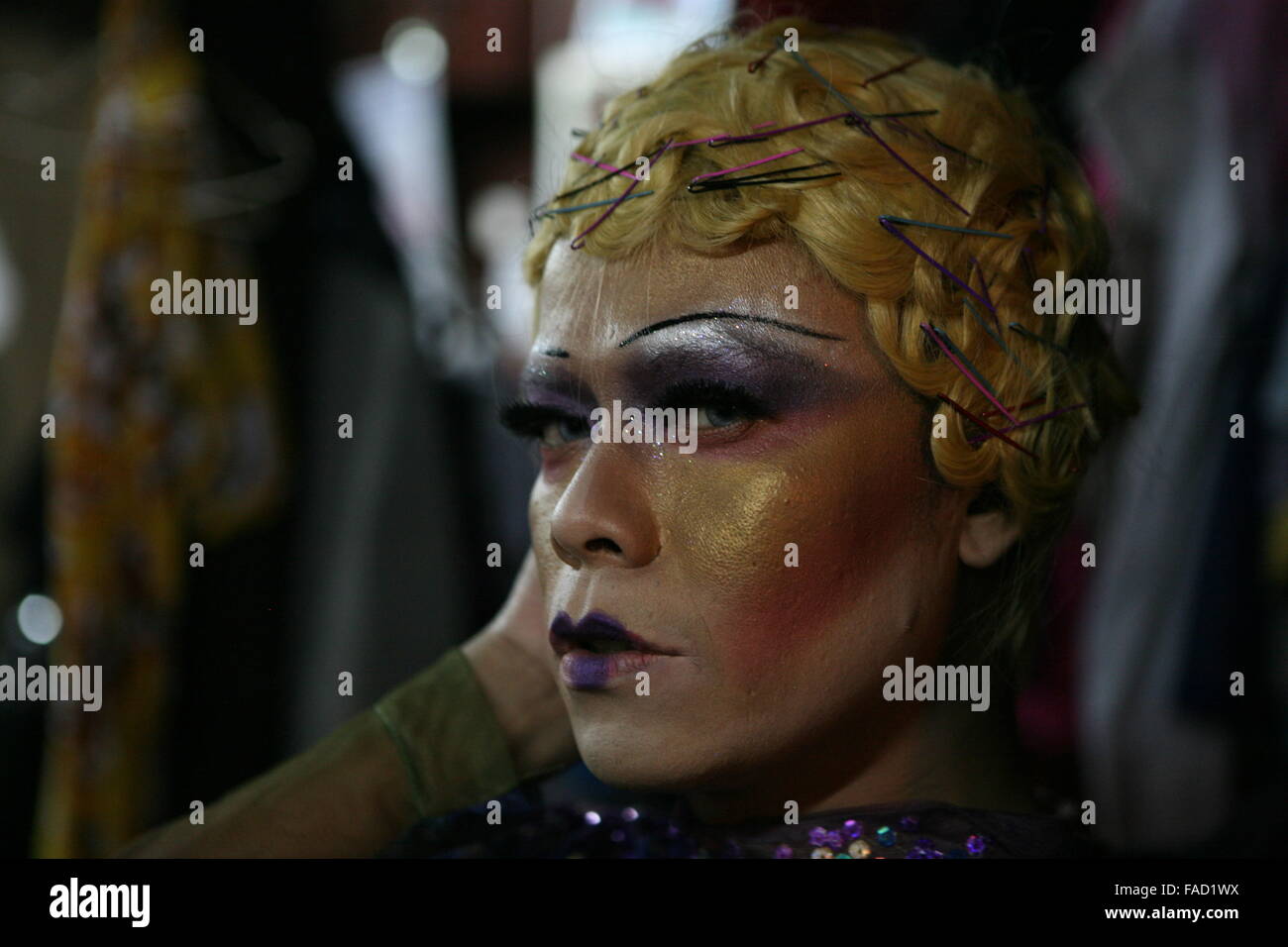 Yogyakarta, Java, Indonesia. 27th Dec, 2015. An transgender in ...