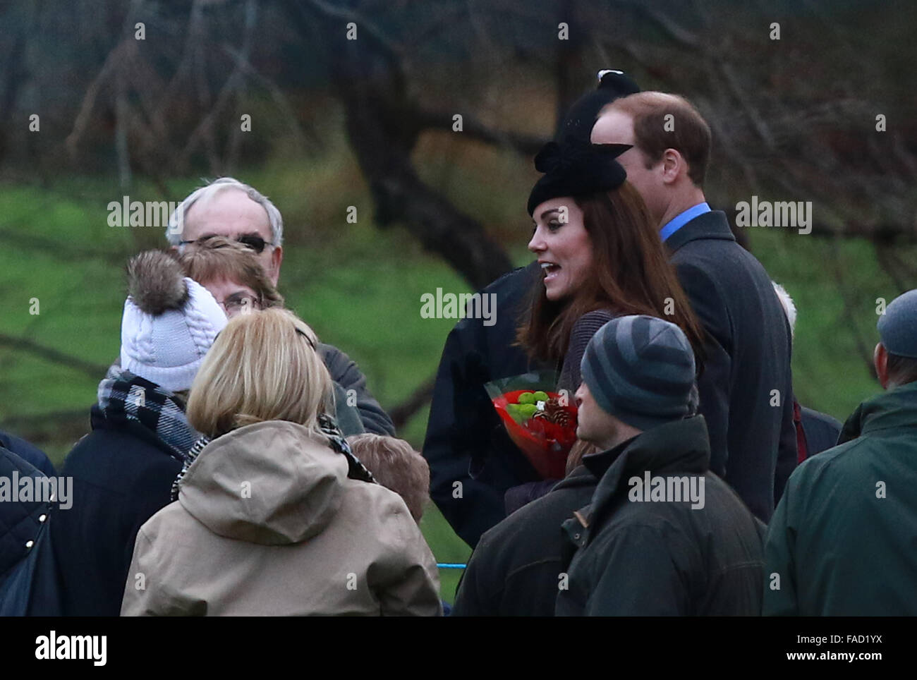 Sandringham, Norfolk, UK. 27th December, 2015. Kate (Catherine ...
