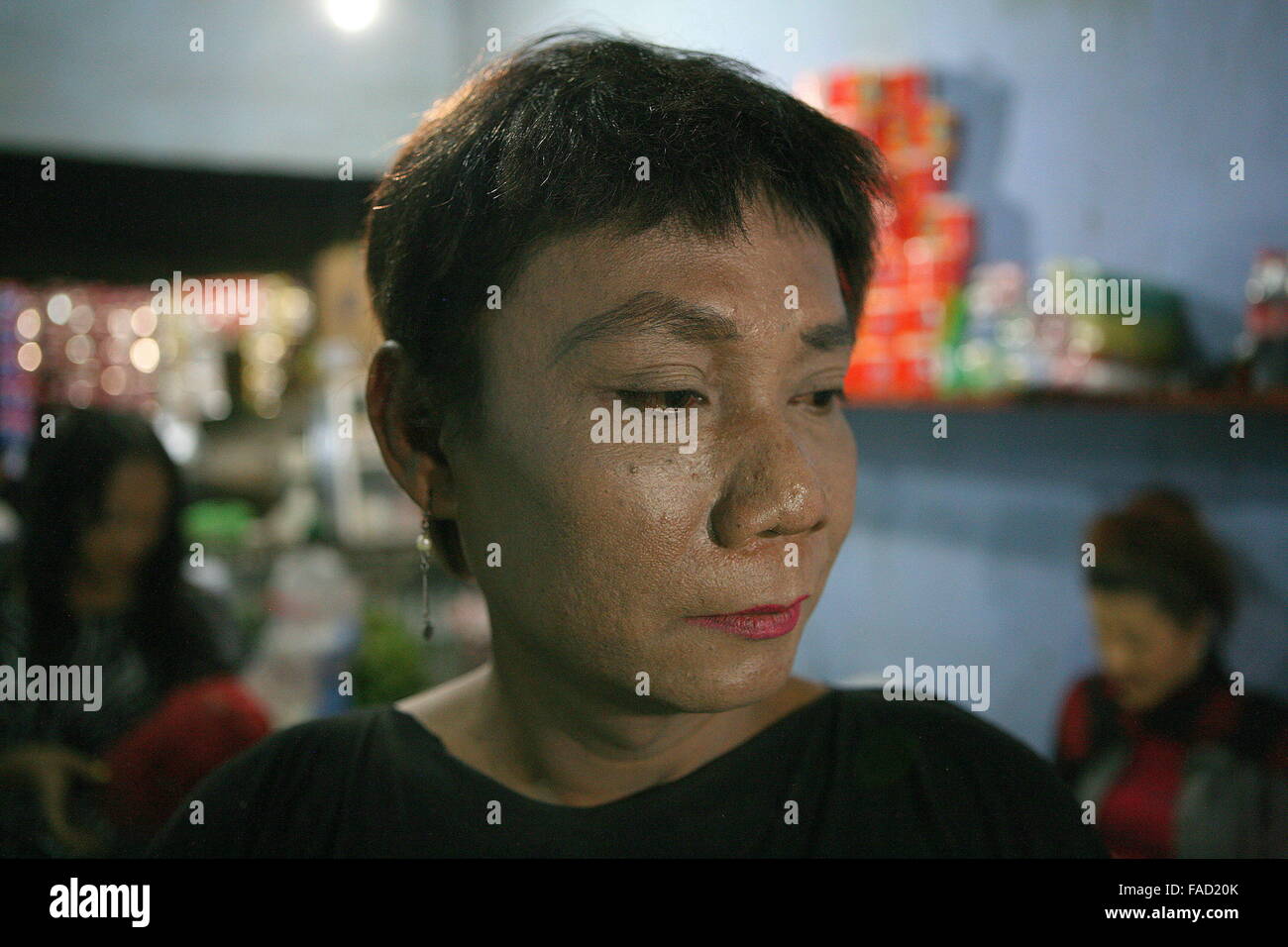 Yogyakarta, Java, Indonesia. 19th Dec, 2015. An transgender in ...