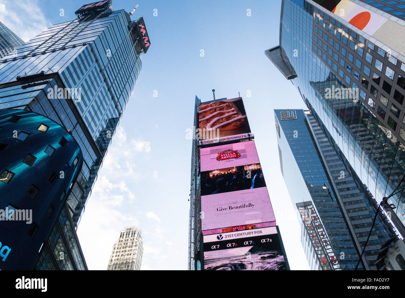Times Square Advertising and Buildings, NYC Stock Photo - Alamy