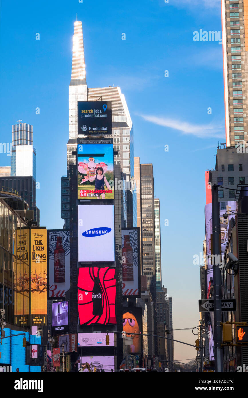 Times Square Advertising and Buildings, NYC Stock Photo - Alamy