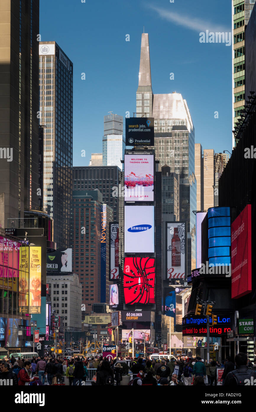 Times Square Advertising and Buildings, NYC Stock Photo - Alamy