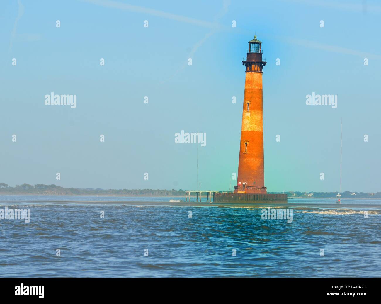 Morris Island Light House Stock Photo - Alamy