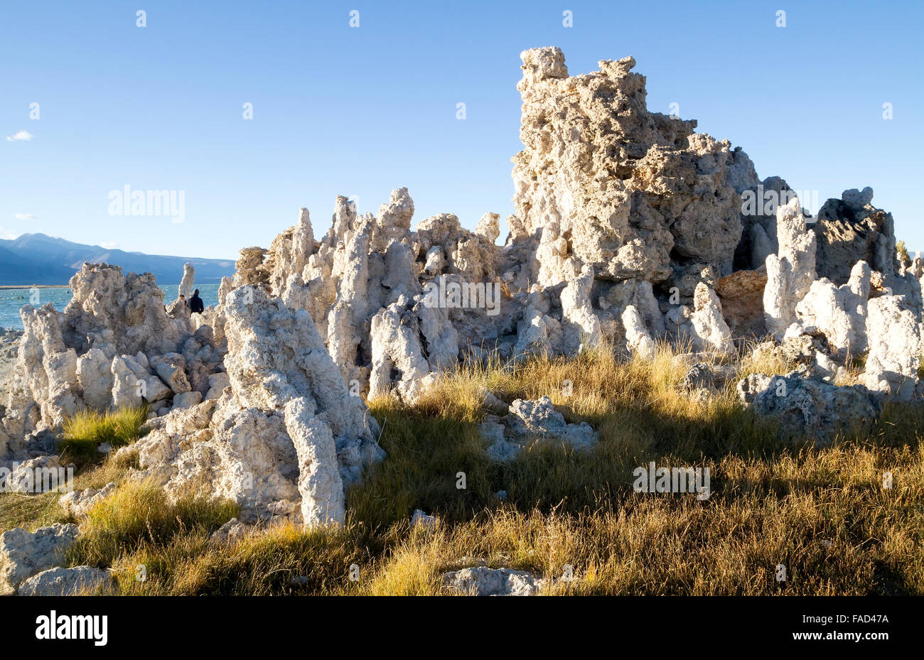 South Tufa rock formations at Mono Lake, near Lee Vining, California ...