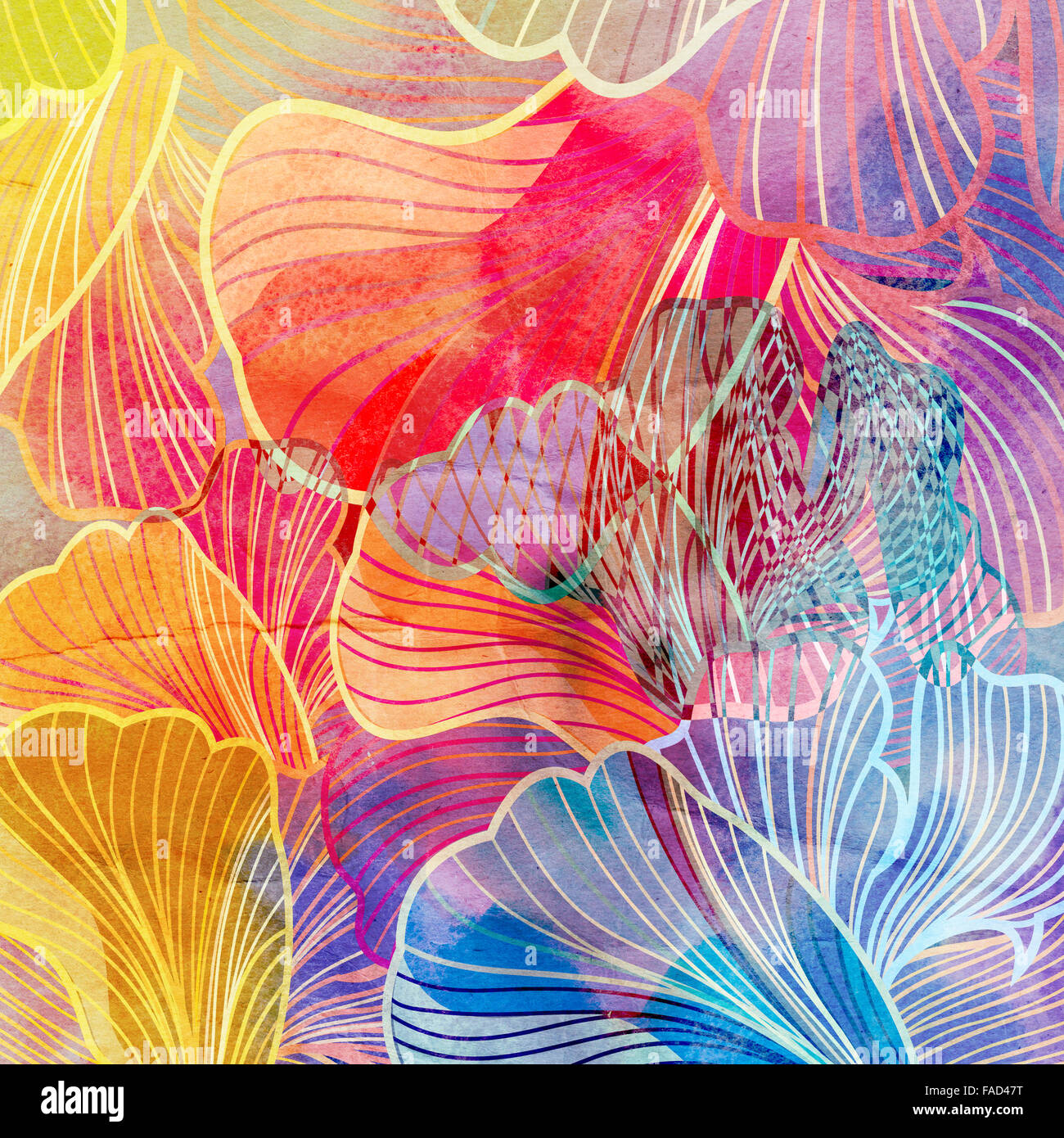 graphic abstract background with a different elements Stock Photo - Alamy