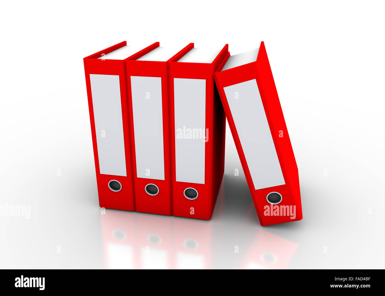 red folders are used in the world of business and education Stock Photo ...