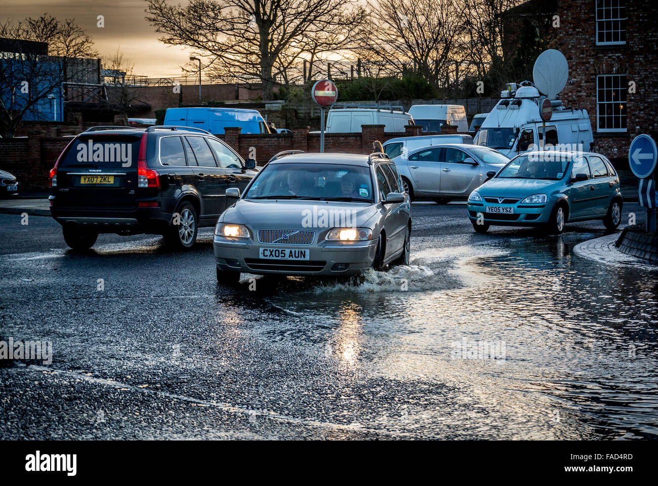 York, UK. 27th December, 2015. Widespread disruption continues in York ...