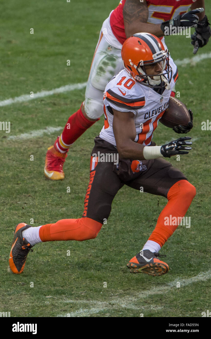 Kansas City, Missouri, USA. 27th Dec, 2015. Cleveland Browns WR Darius ...