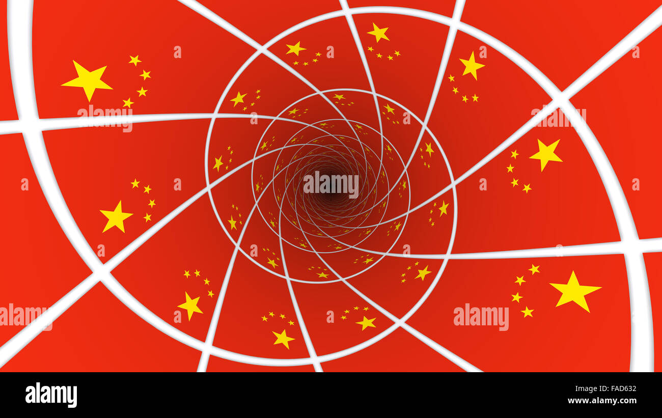 China flags in perspective view Stock Photo - Alamy