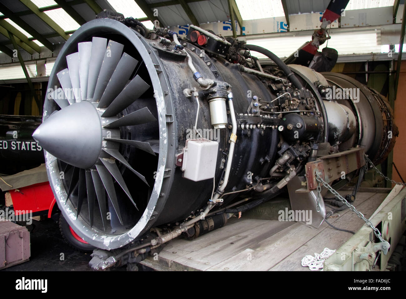 Volo Auto Museum Airplane engine Stock Photo - Alamy