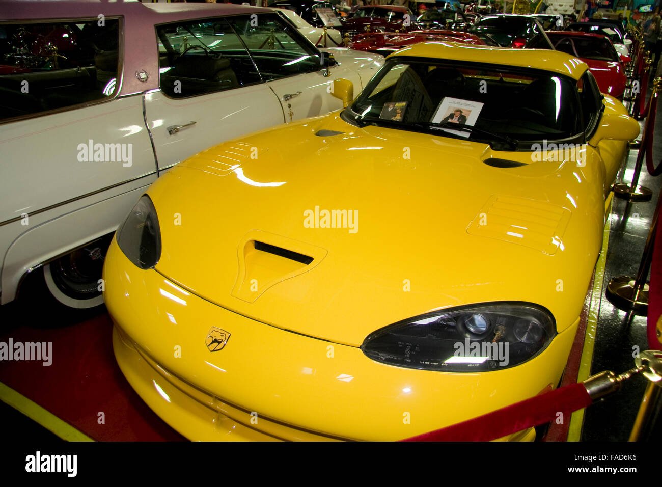 Volo Auto Museum. Dodge Viper. Rod Steward's car Stock Photo - Alamy