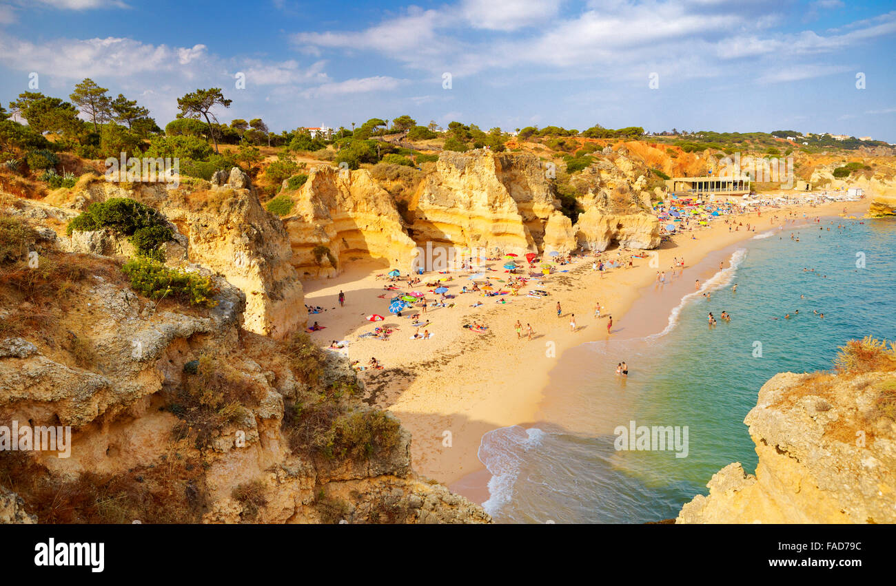 Algarve coast near Albufeira, Portugal Stock Photo - Alamy