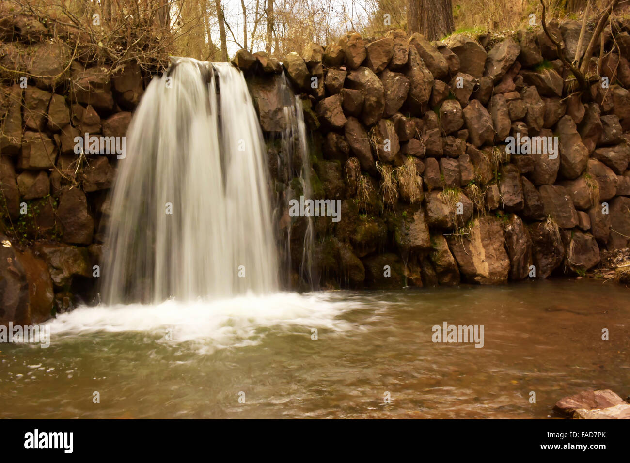 Little secluded waterfall Stock Photo - Alamy