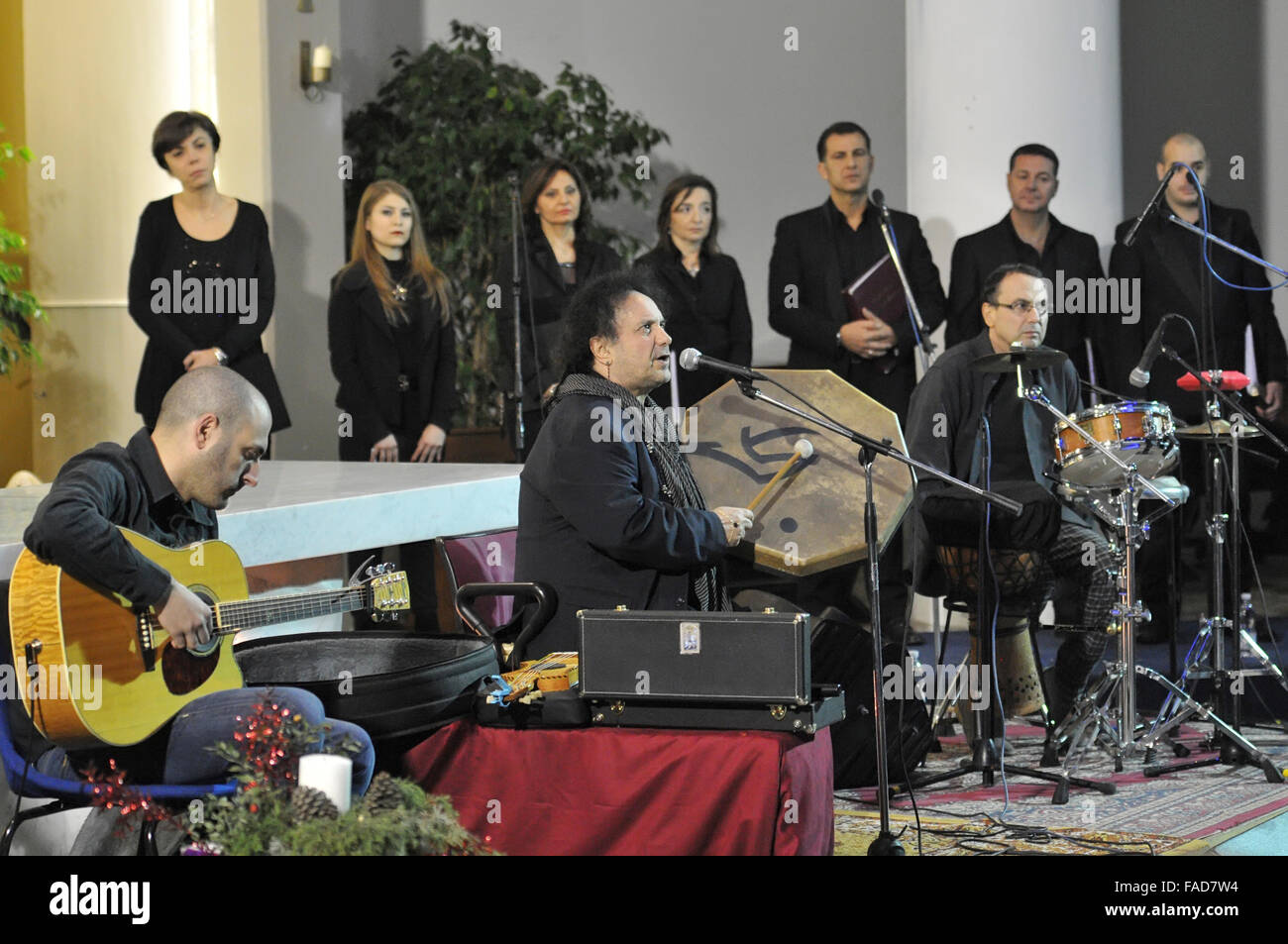 Pozzuoli, Italy. 27th Dec, 2015. Enzo Avitabile, an Italian saxophonist ...