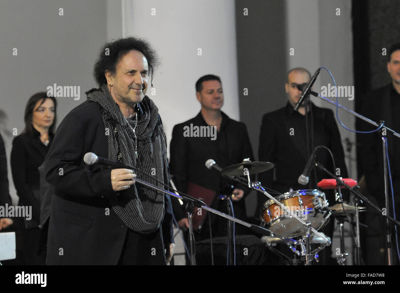 Pozzuoli, Italy. 27th Dec, 2015. Enzo Avitabile, an Italian saxophonist ...