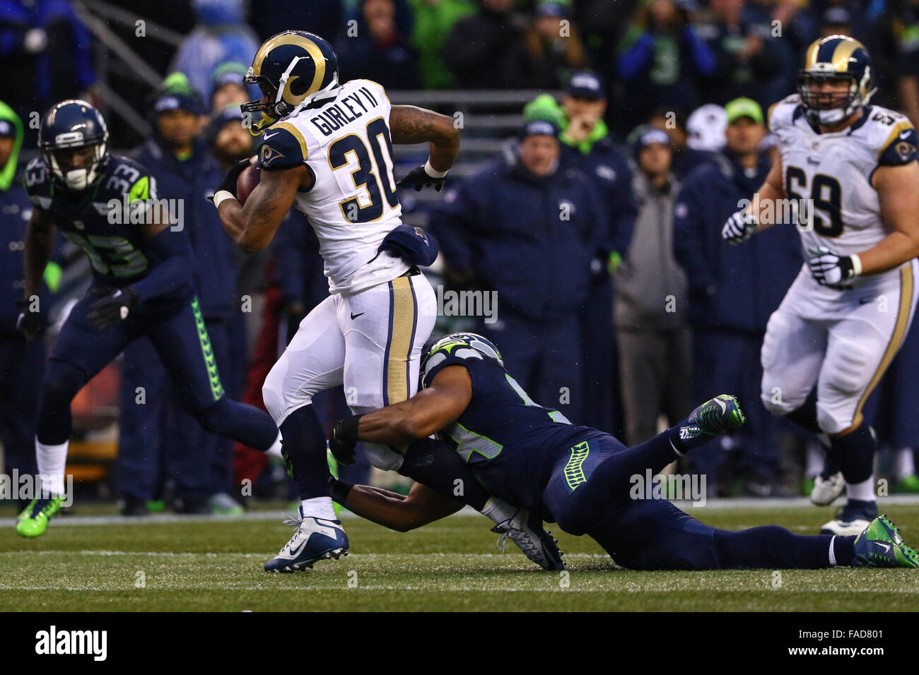 Seattle, USA. 27th Dec, 2015. St. Louis Rams running back Todd Gurley ...