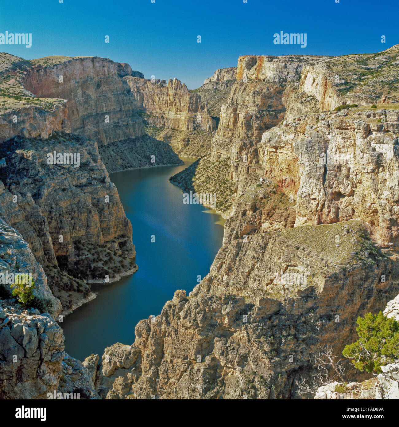 cliffs along bighorn canyon near warren, montana Stock Photo - Alamy
