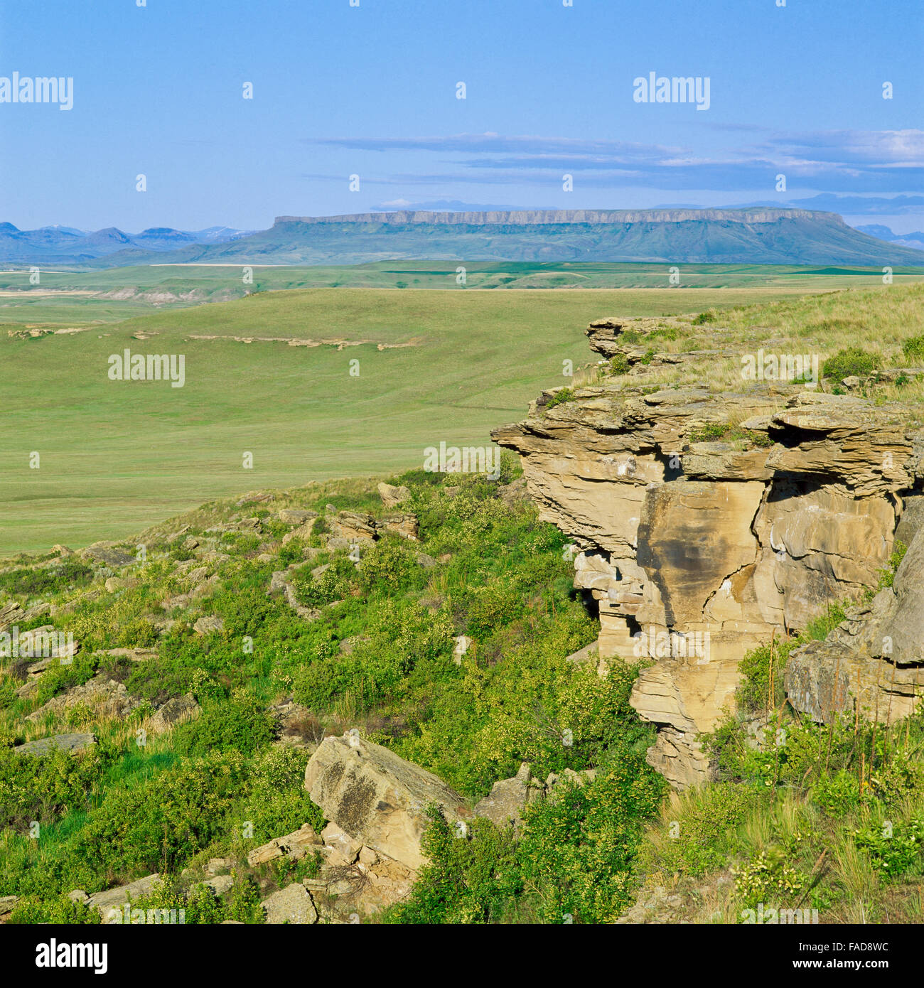 first peoples buffalo jump state park (ulm pishkun) and square butte ...