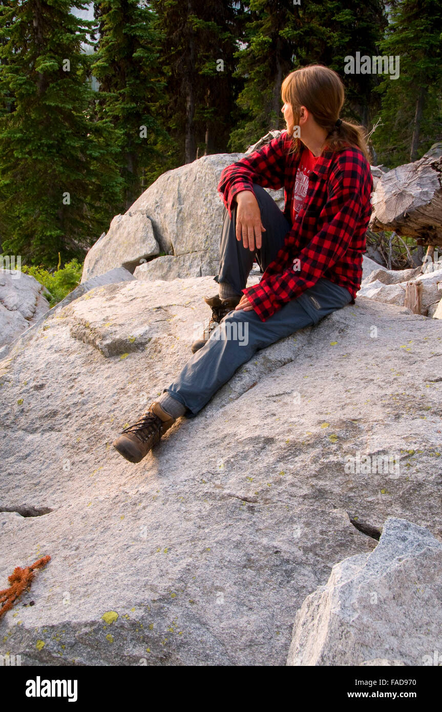 Outcrop view along Fish Lake Trail, Selway-Bitterroot Wilderness ...