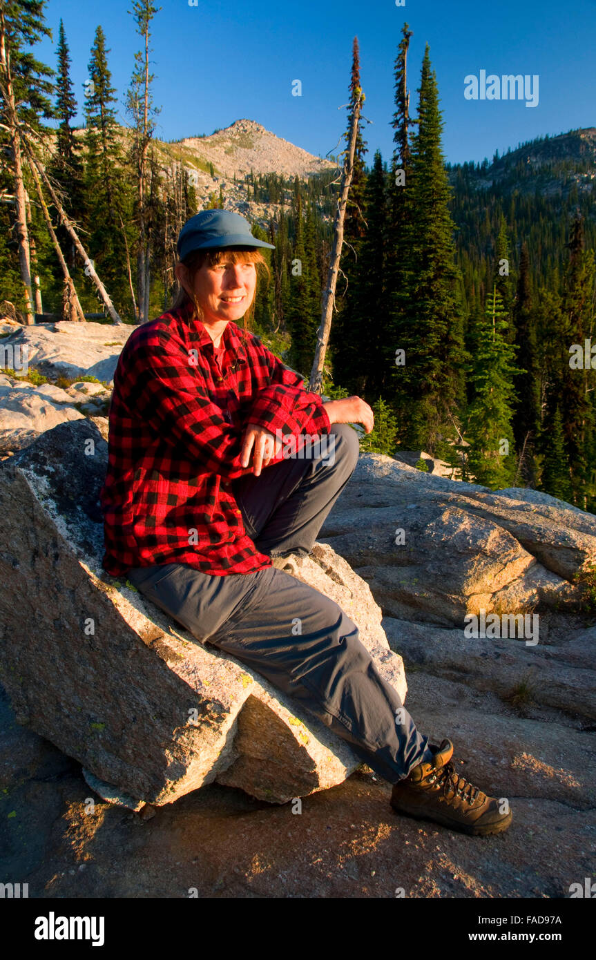 Viewpoint above Fish Lake, Selway-Bitterroot Wilderness, Bitterroot ...