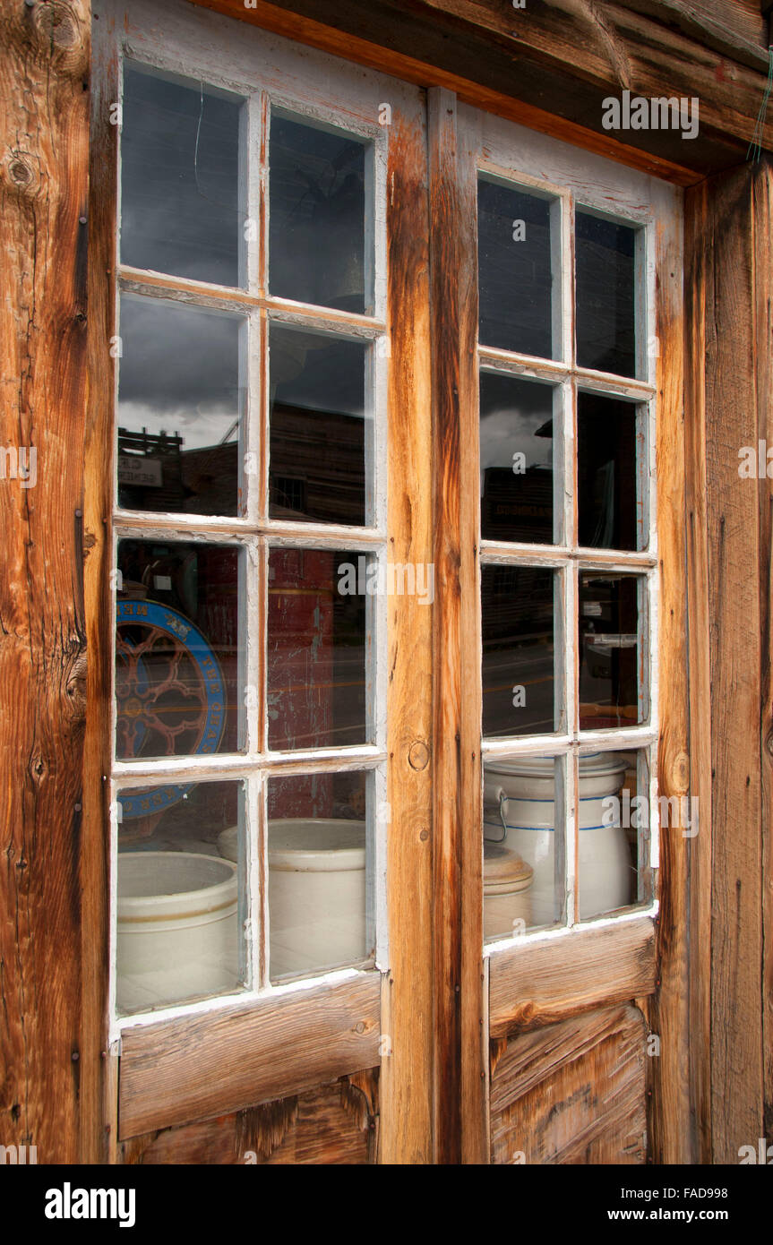 Dance & Stuart General Merchandise store window, Virginia City National ...