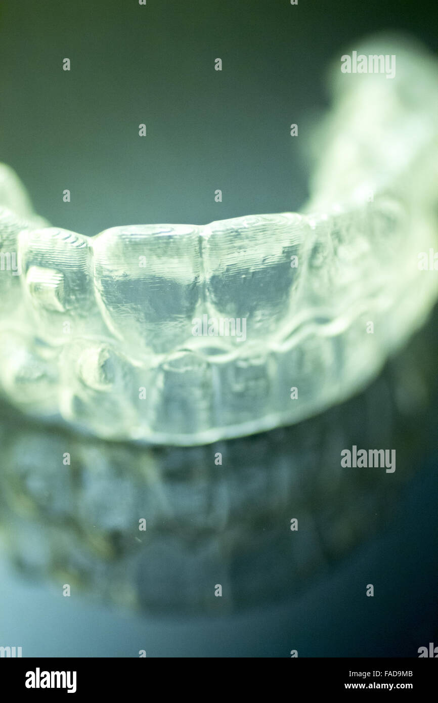 Invisible dental aligners modern tooth brackets transparent teeth ...