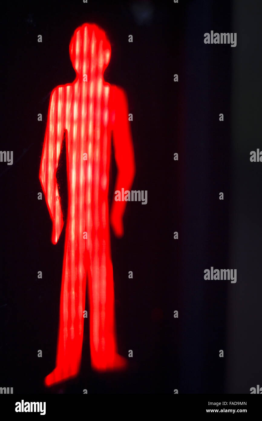 Red man traffic pedestrian stop sign light photo Stock Photo - Alamy
