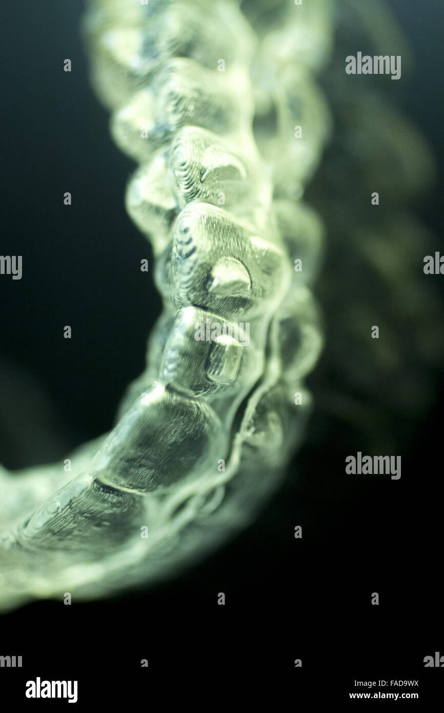 Invisible dental aligners modern tooth brackets transparent teeth ...