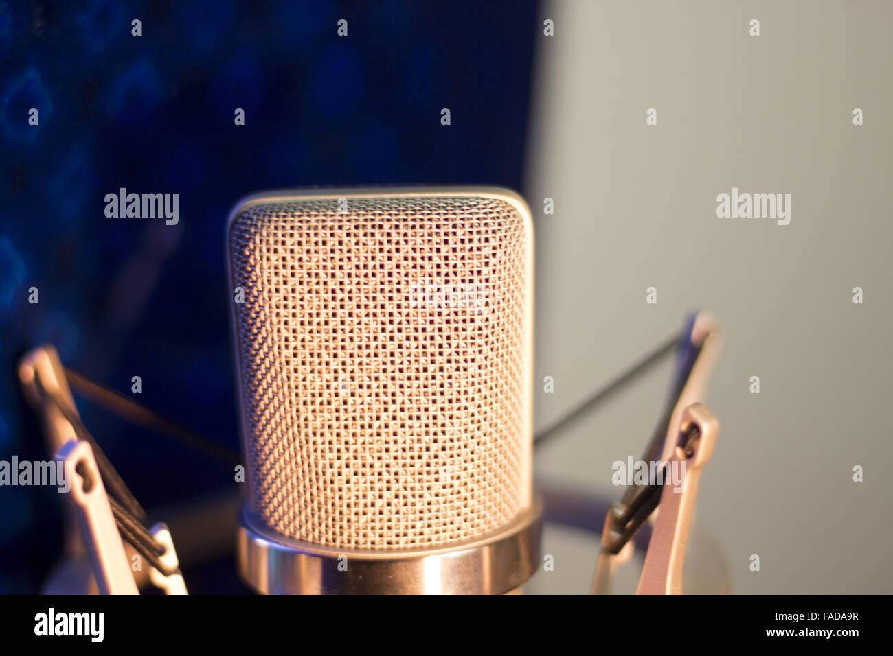 Audio recording vocal studio voice microphone with anti shock mount and ...