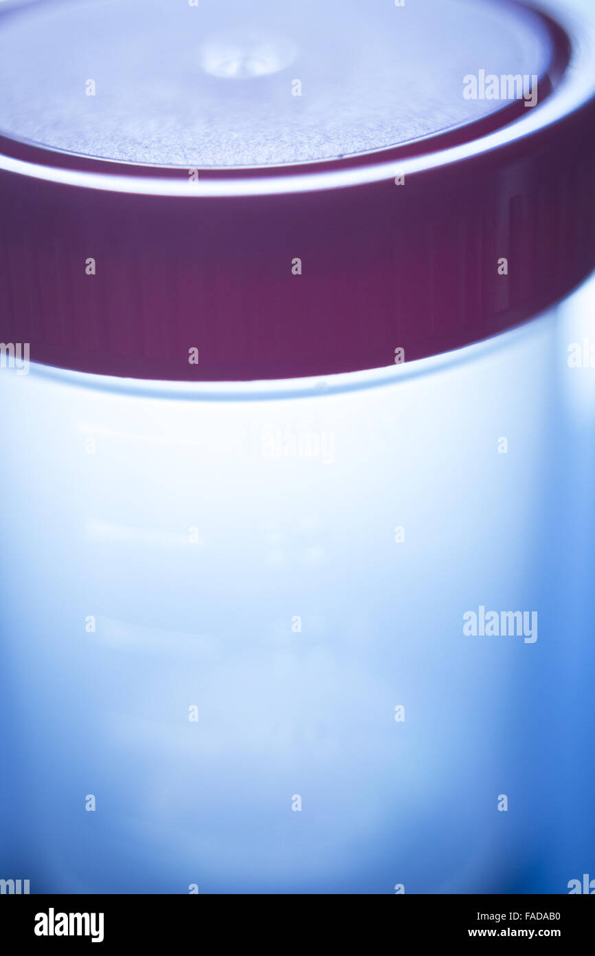 Urine sample plastic beaker for urine testing for drugs and illness ...