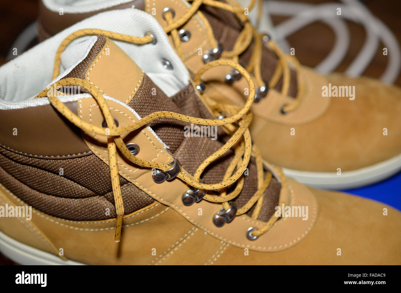 a pair of suede shoes closeup, horizontal Stock Photo - Alamy