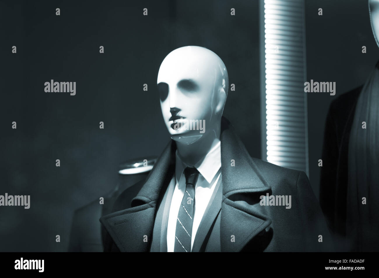 Shop dummy fashion mannequin in department store boutique window ...