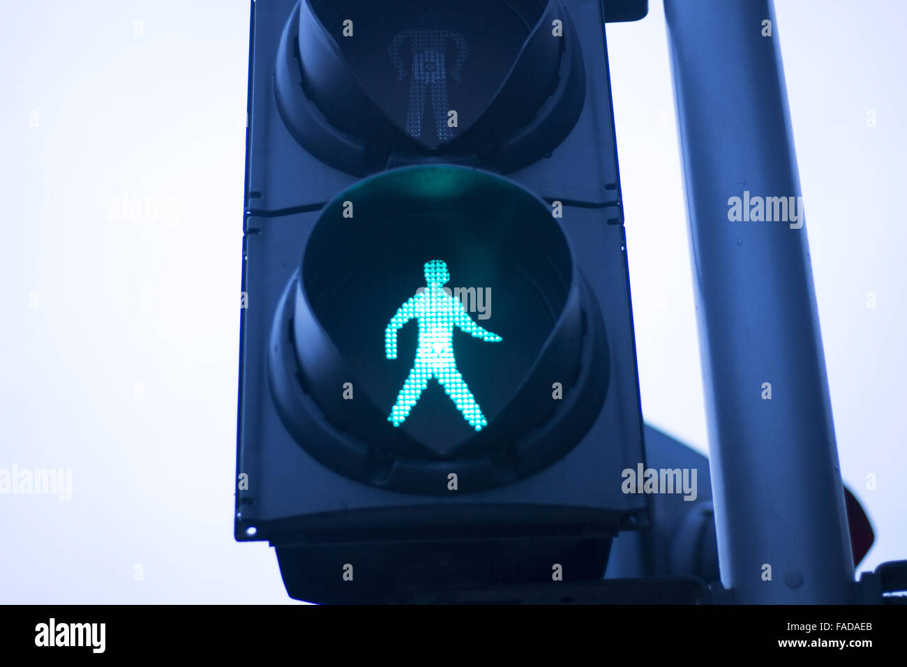 Green Man Traffic Light Stock Photos & Green Man Traffic Light Stock ...