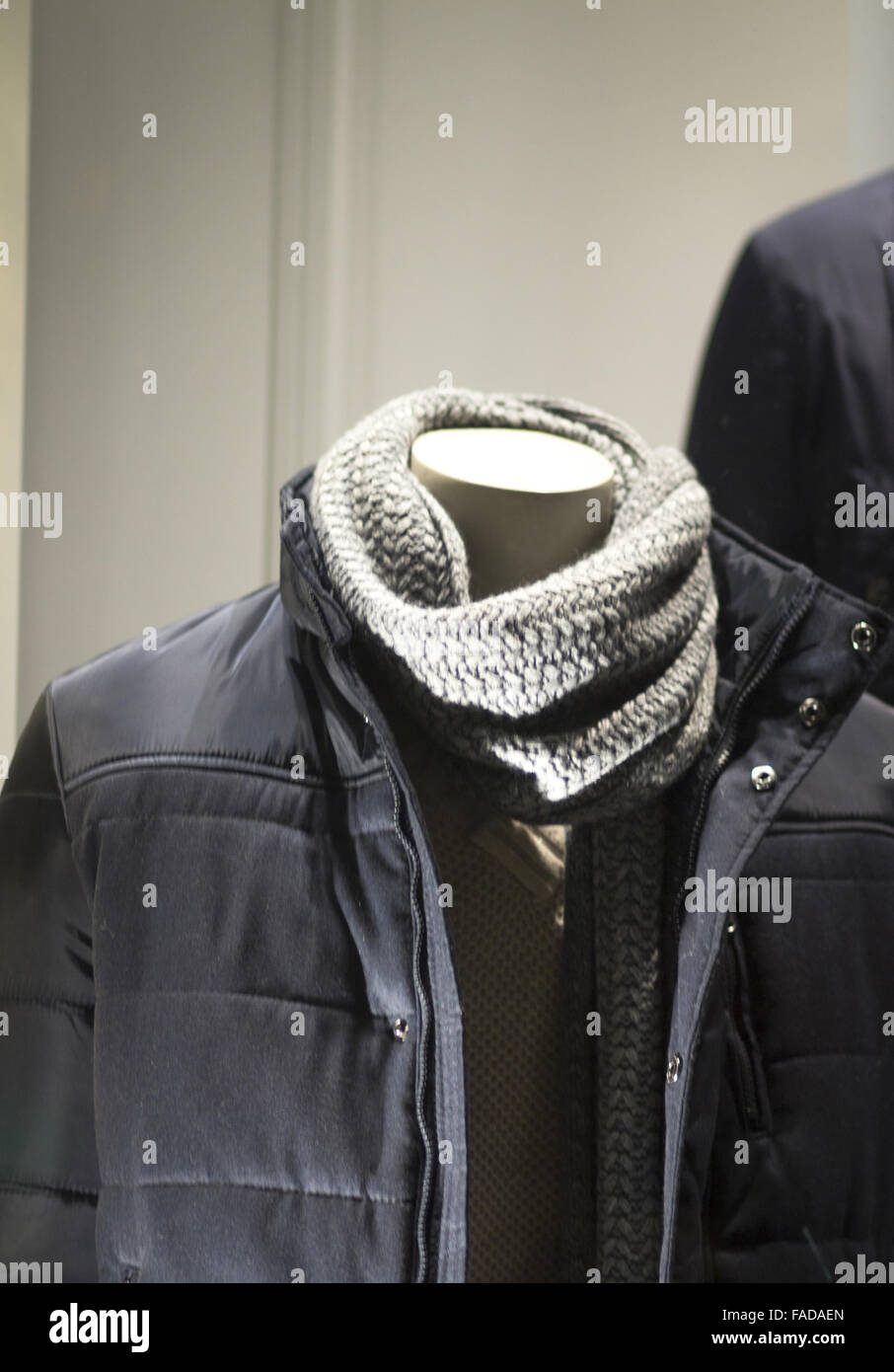 Shop dummy fashion mannequin in department store boutique window ...