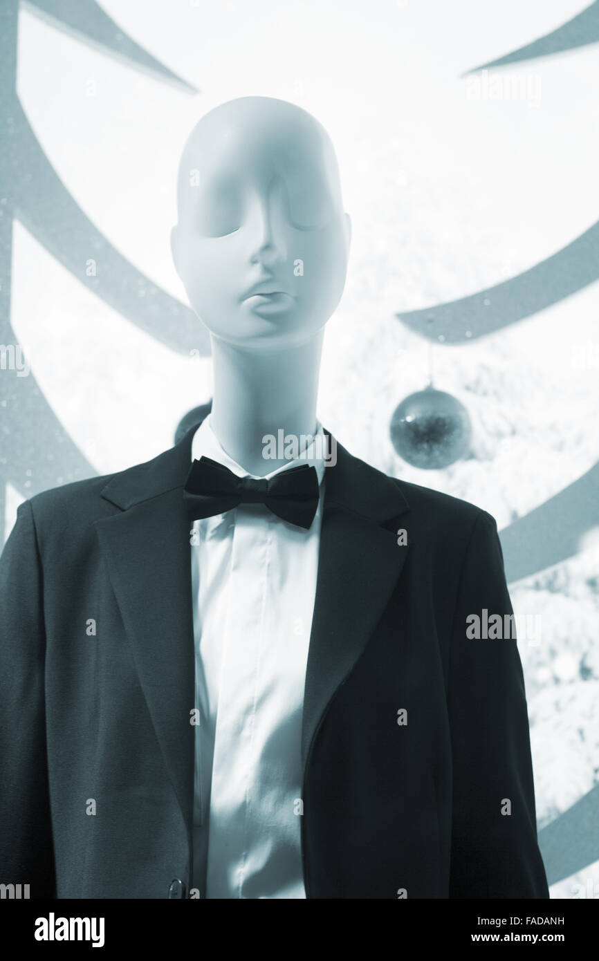 Shop dummy fashion mannequin in department store boutique window ...