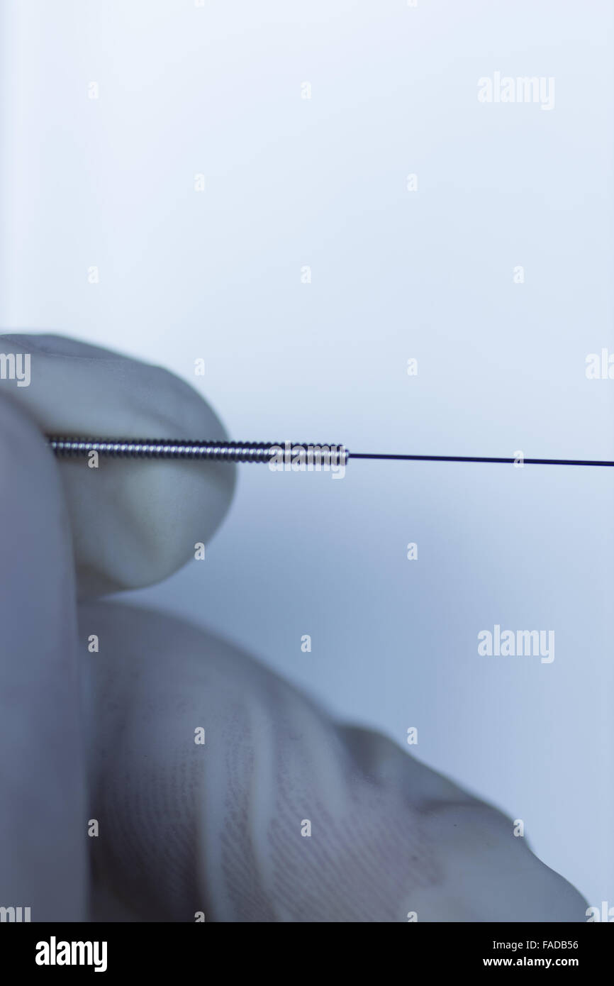 Acupuncture needle used for dry needling rehabilitation medical ...