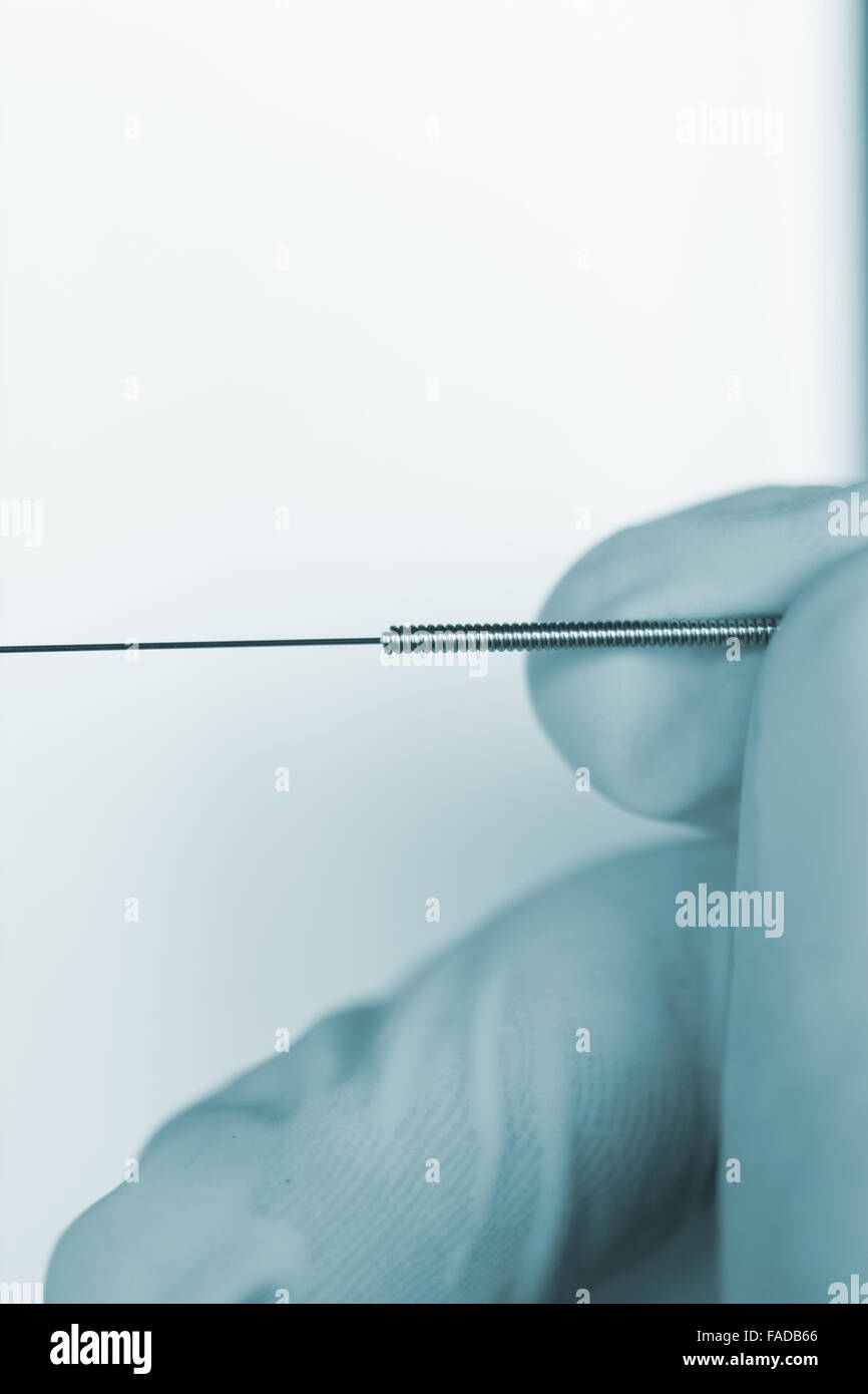 Acupuncture needle used for dry needling rehabilitation medical ...