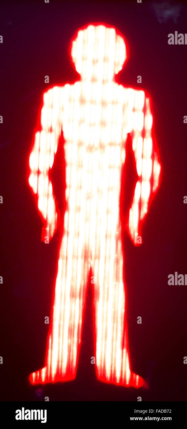 Red man traffic pedestrian stop sign light photo Stock Photo - Alamy