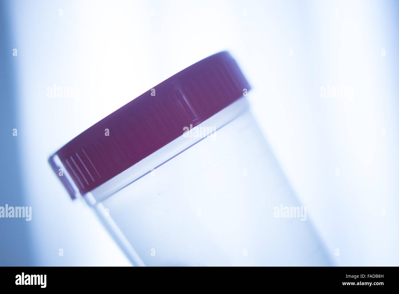 Urine sample plastic beaker for urine testing for drugs and illness ...
