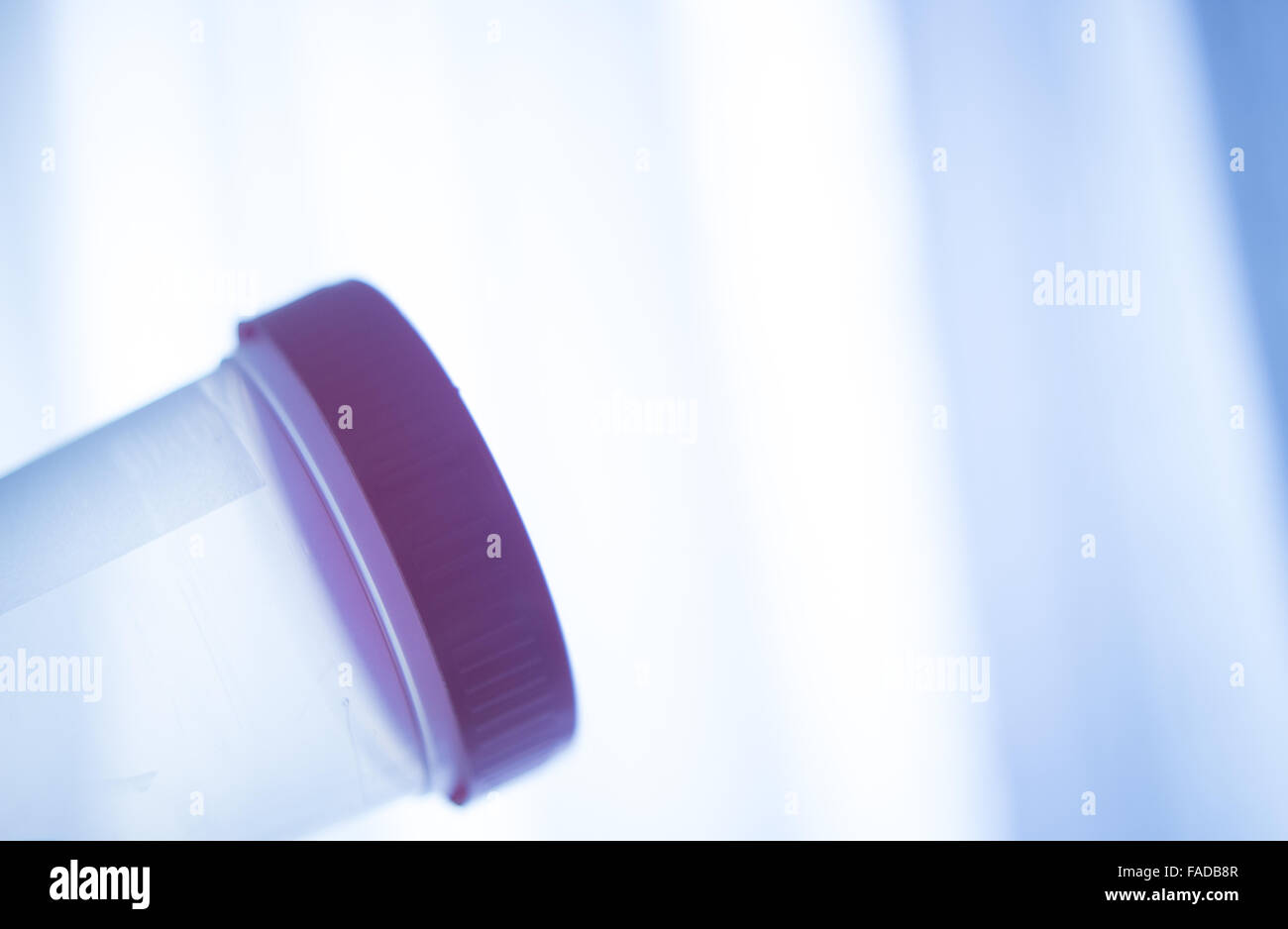 Urine sample plastic beaker for urine testing for drugs and illness ...