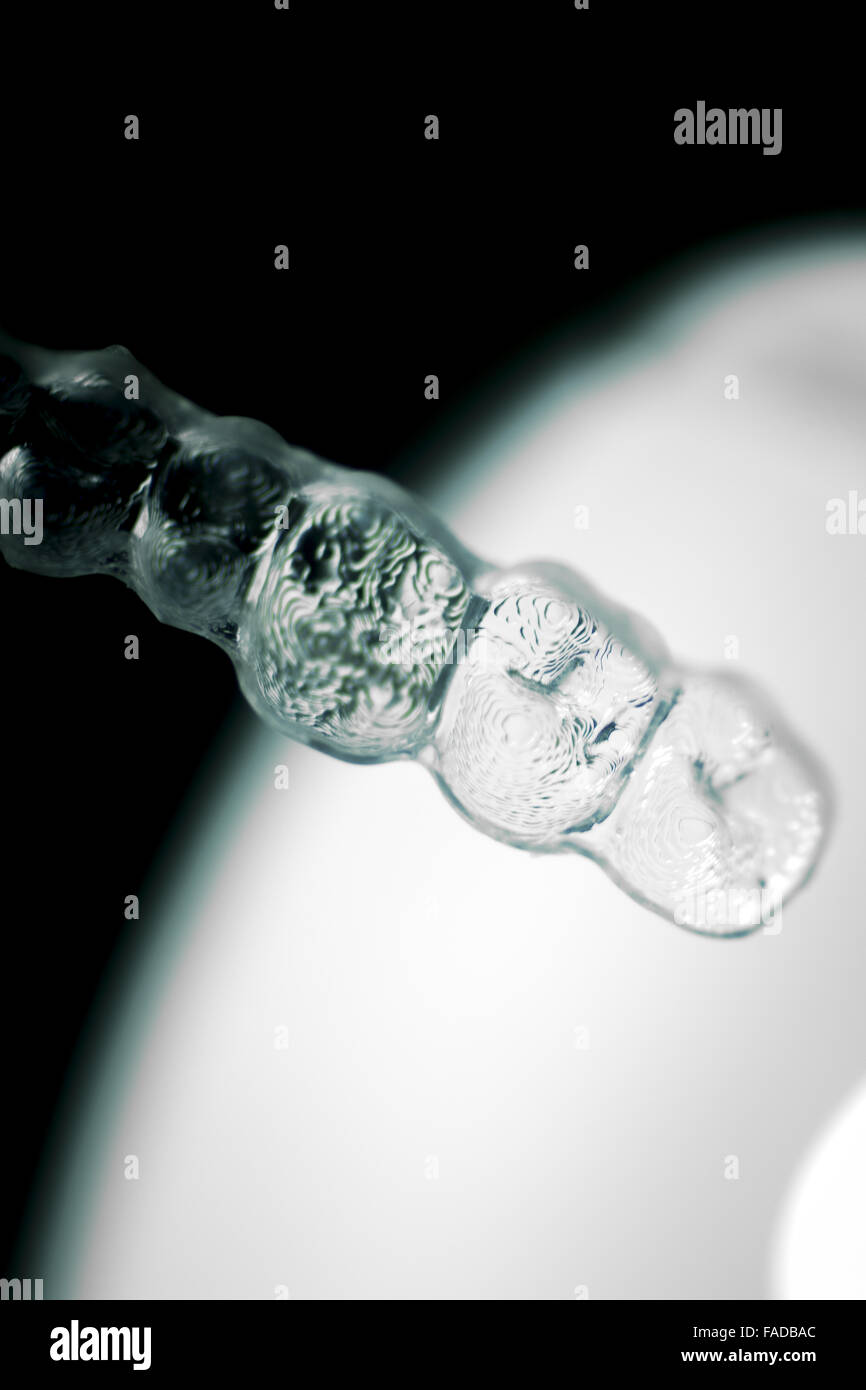 Invisible dental aligners modern tooth brackets transparent teeth ...