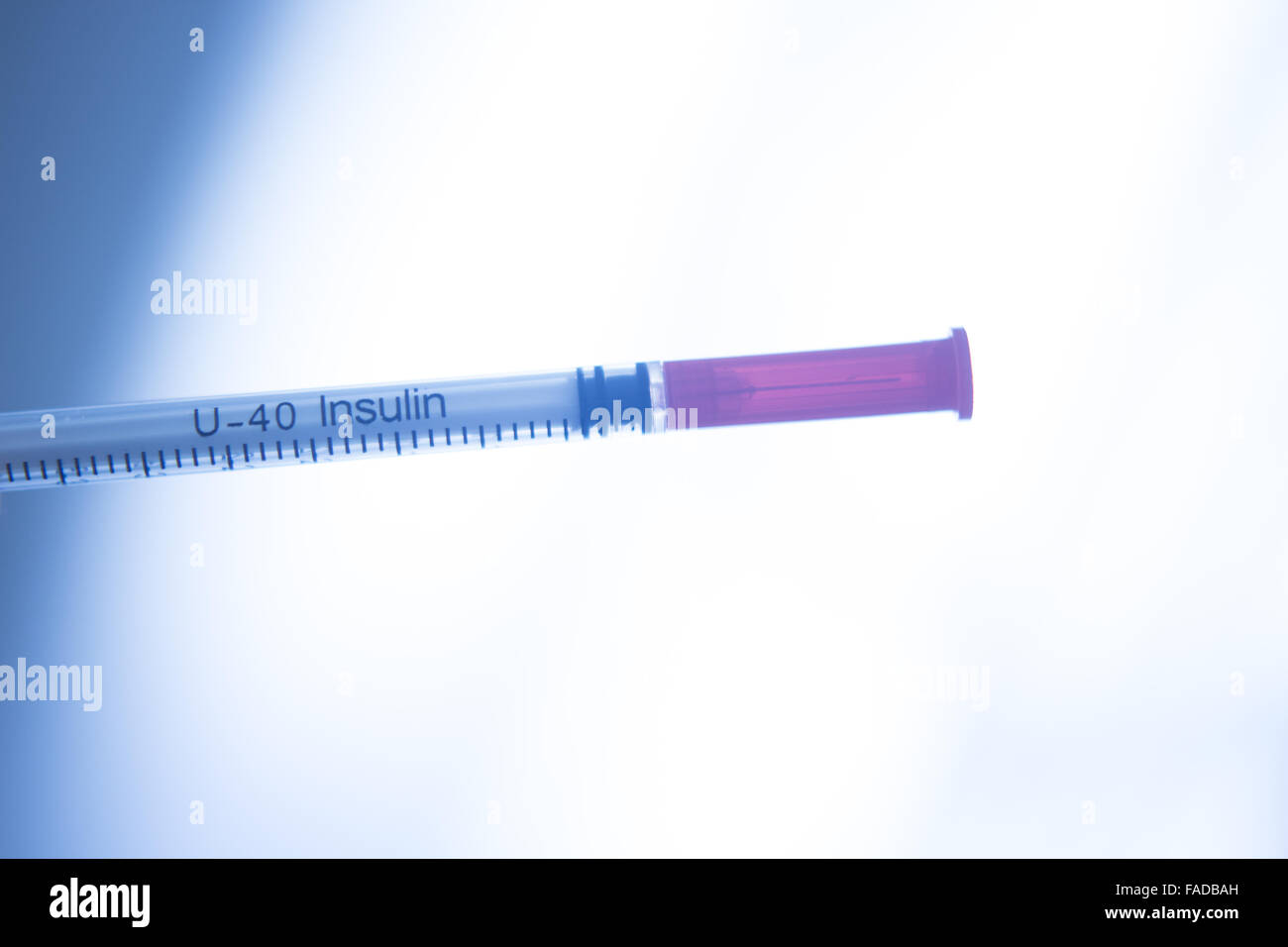 Phials of pharmaceutical insulin medication U-40 syringe photo Stock ...