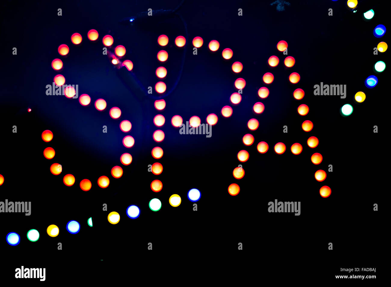 Health spa neon light sign hi-res stock photography and images - Alamy
