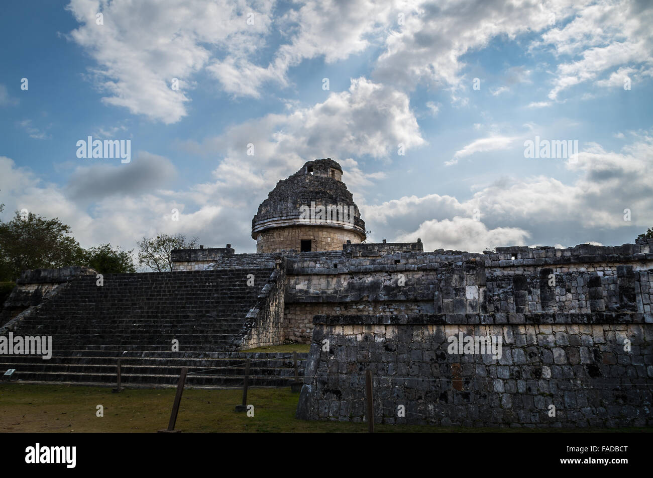 El Caracol, the ancient Mayan observatory at Chichen Itza in Yucatan ...