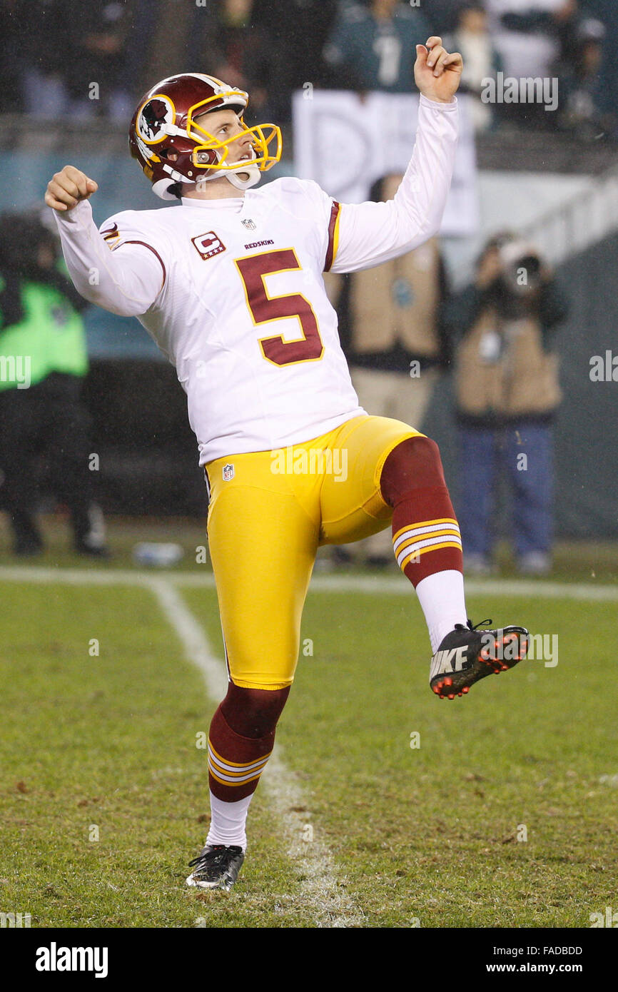 December 26, 2015: Washington Redskins punter Tress Way (5) in action ...