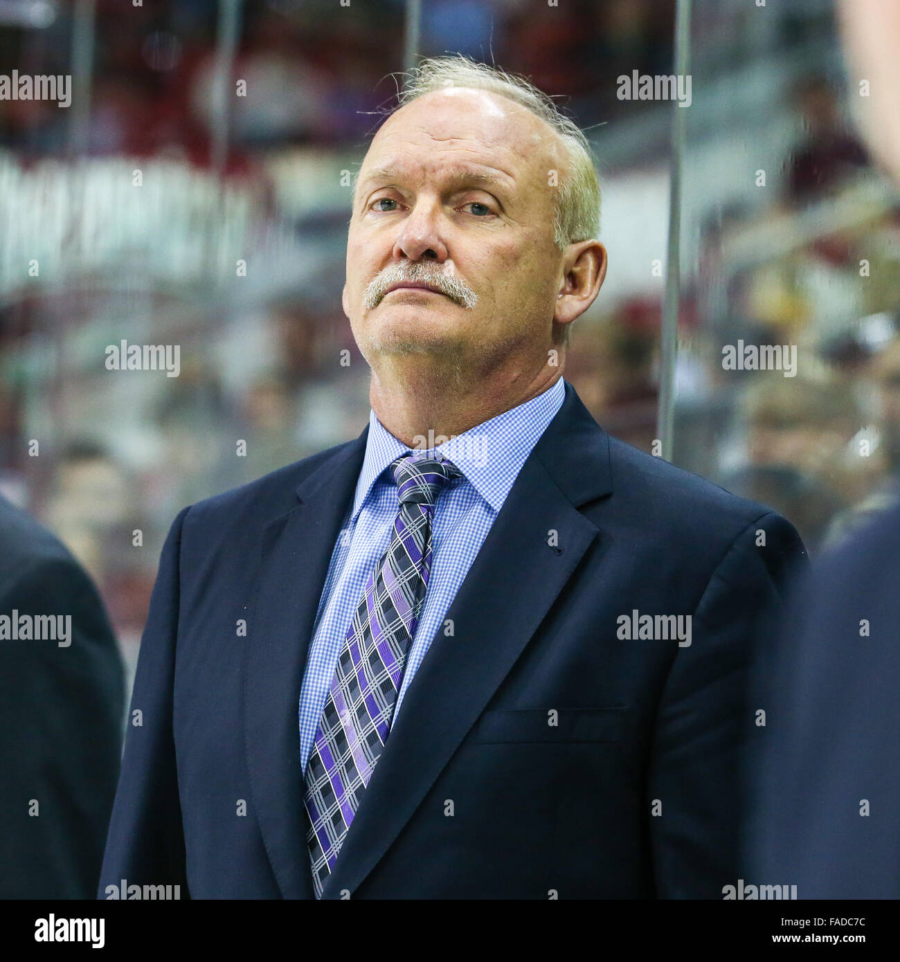 Dallas Stars head coach Lindy Ruff during the NHL game between the ...